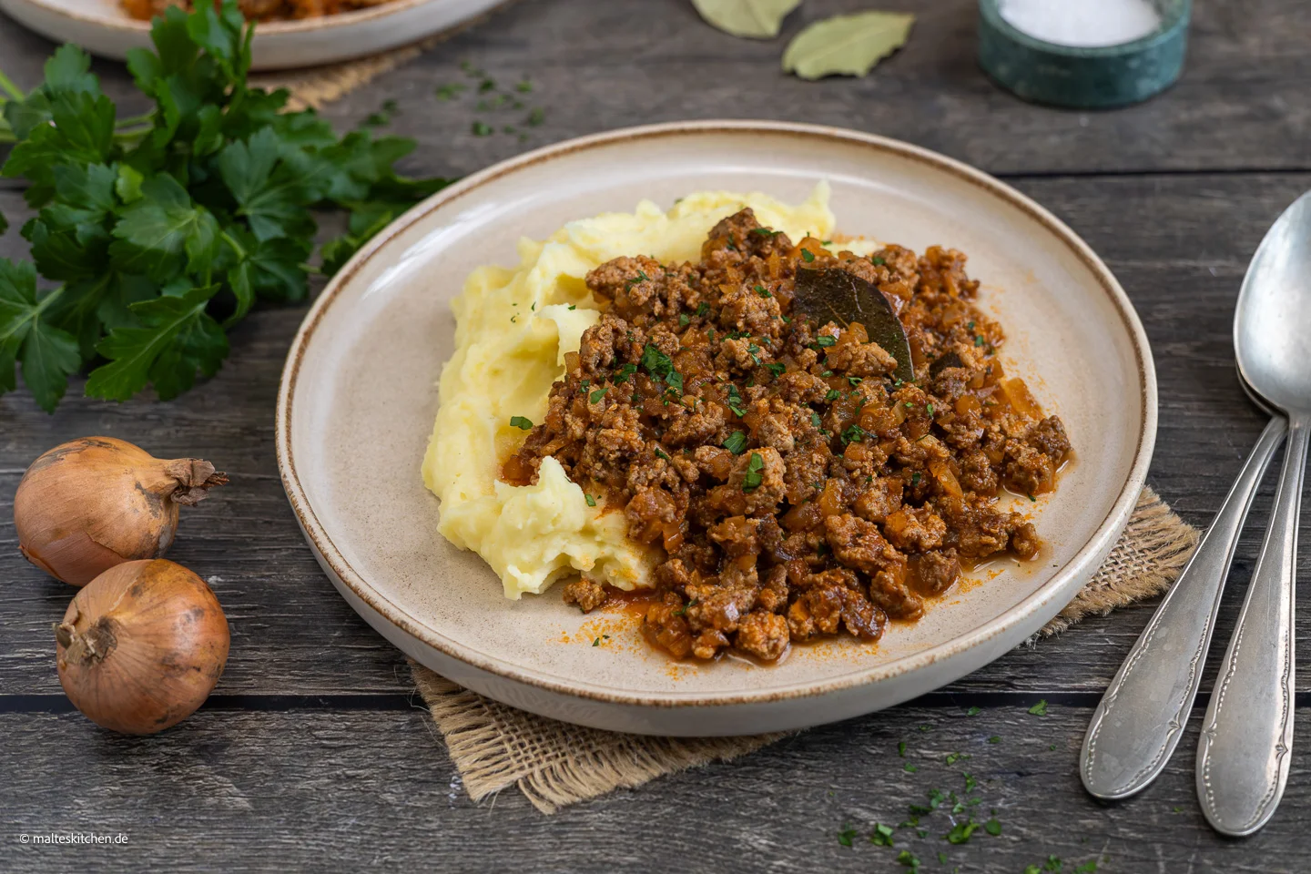Schwäbisches Haschee saftige Hackfleischsoße | einfach lecker
